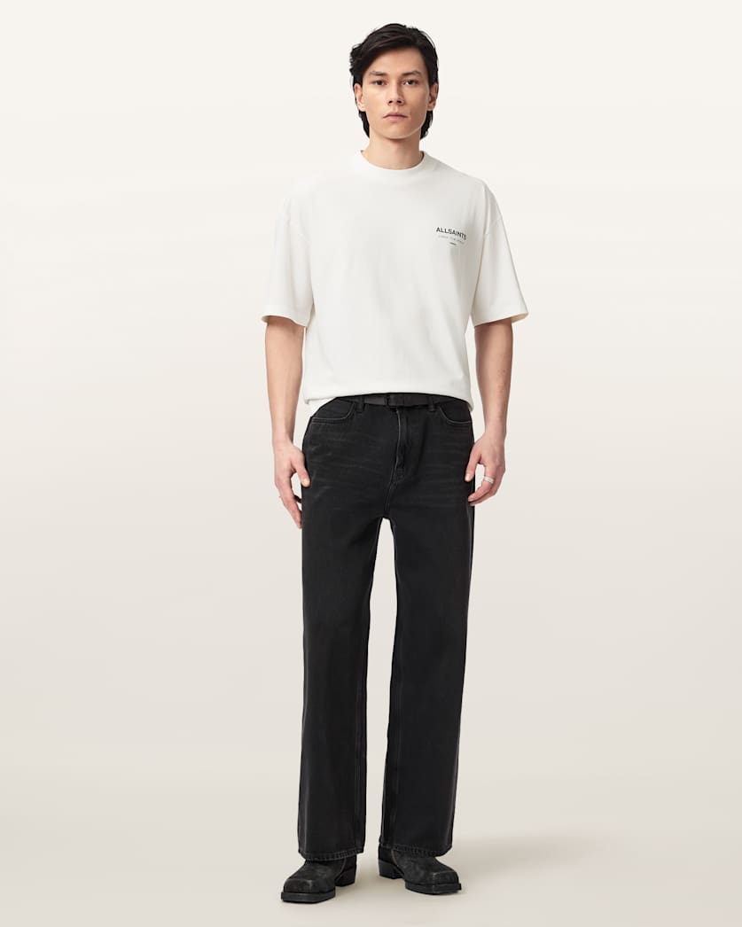 Underground Oversized Crew Neck T-Shirt ASHEN WHITE | ALLSAINTS